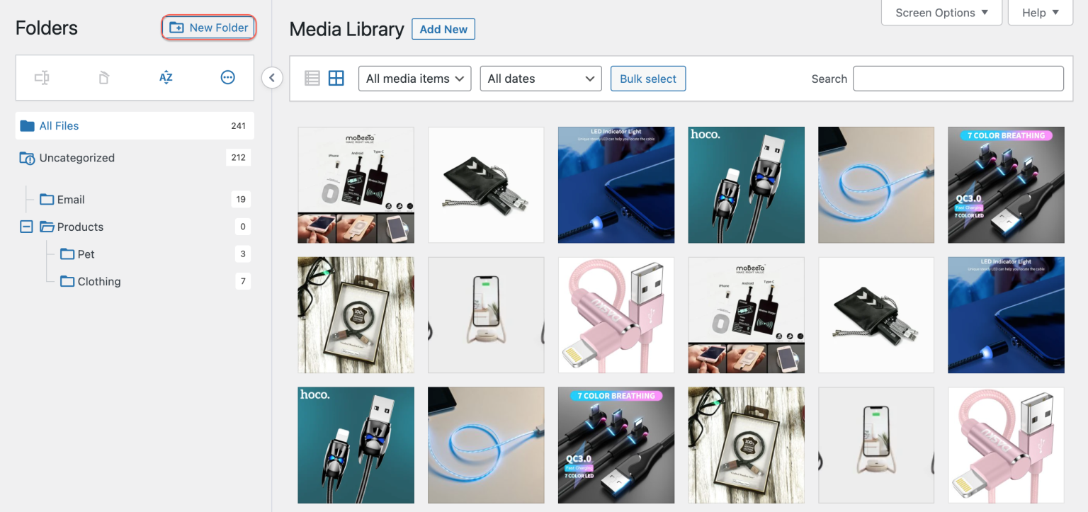 How to Create Folders in WordPress Media Library