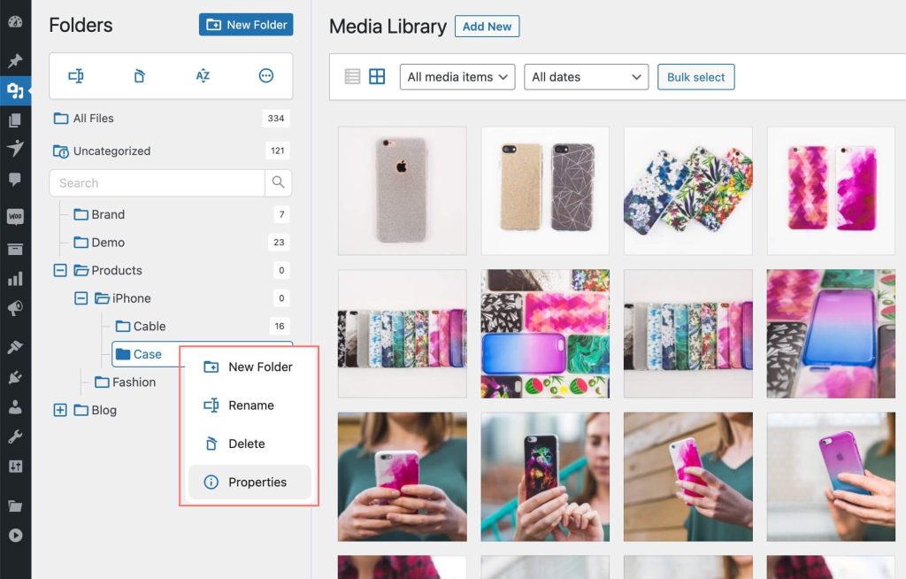 How to Create Folders in WordPress Media Library