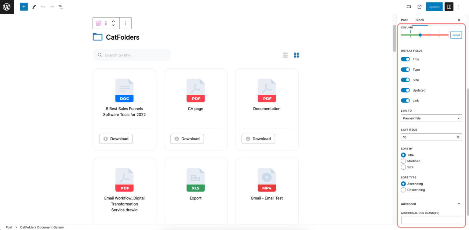How to Create a Simple File List in WordPress (With CatFolders Document Gallery Free)
