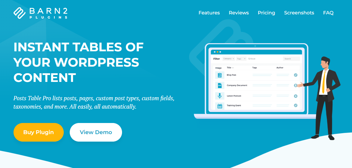 7 Best WordPress Table Plugins You Should Try - CatFolders