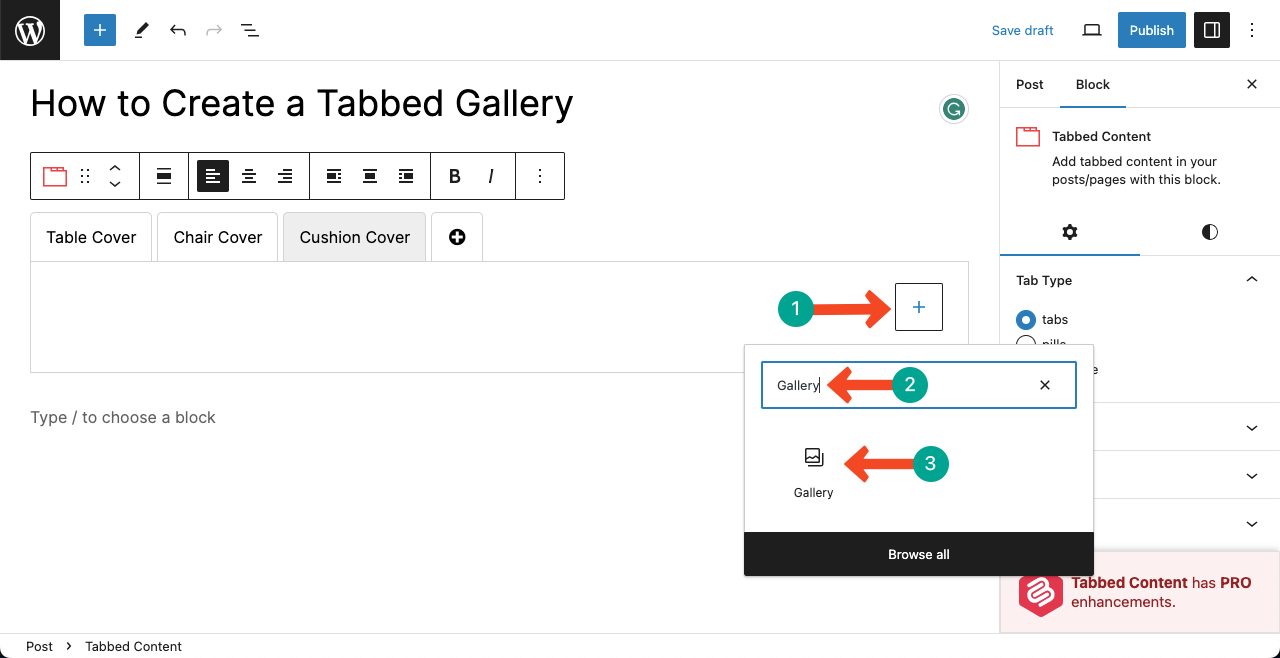 How to Create a Tabbed Image Gallery in WordPress