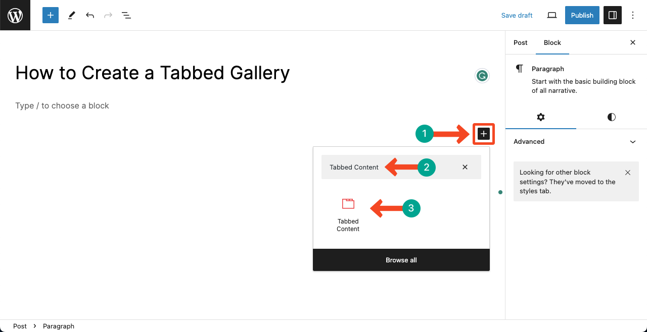 How to Create a Tabbed Image Gallery in WordPress