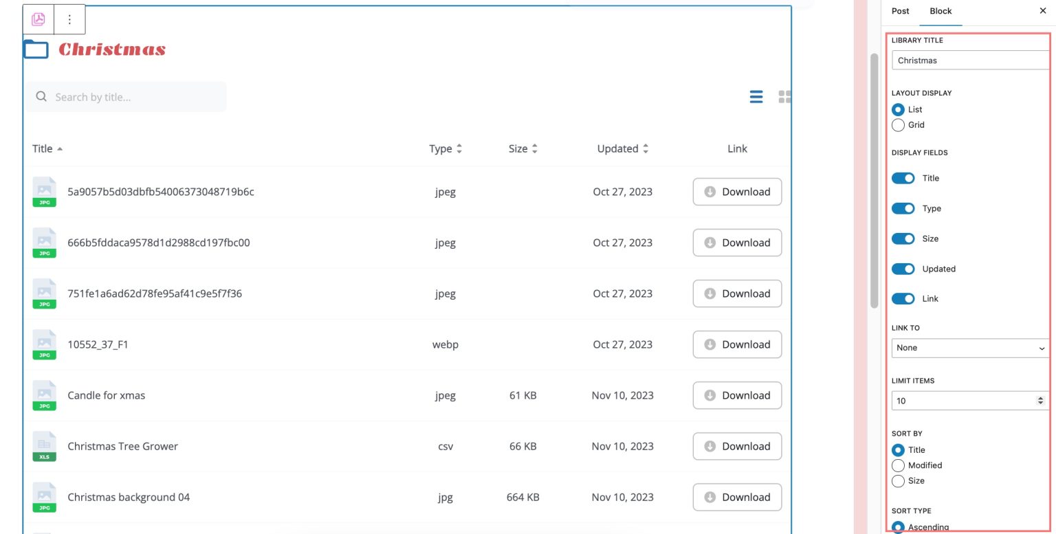 DIVI gallery - CatFolders