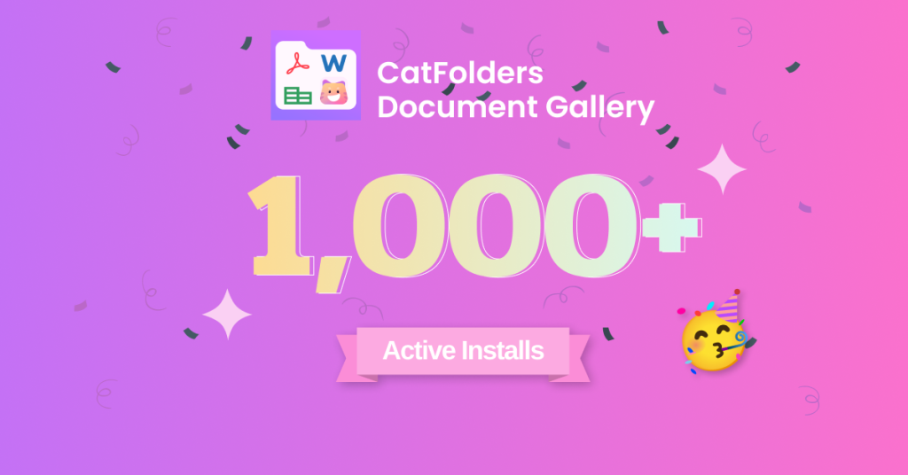 Celebrating a Milestone: 1,000 Active Users Strong - CatFolders Document Gallery Achieves New ...